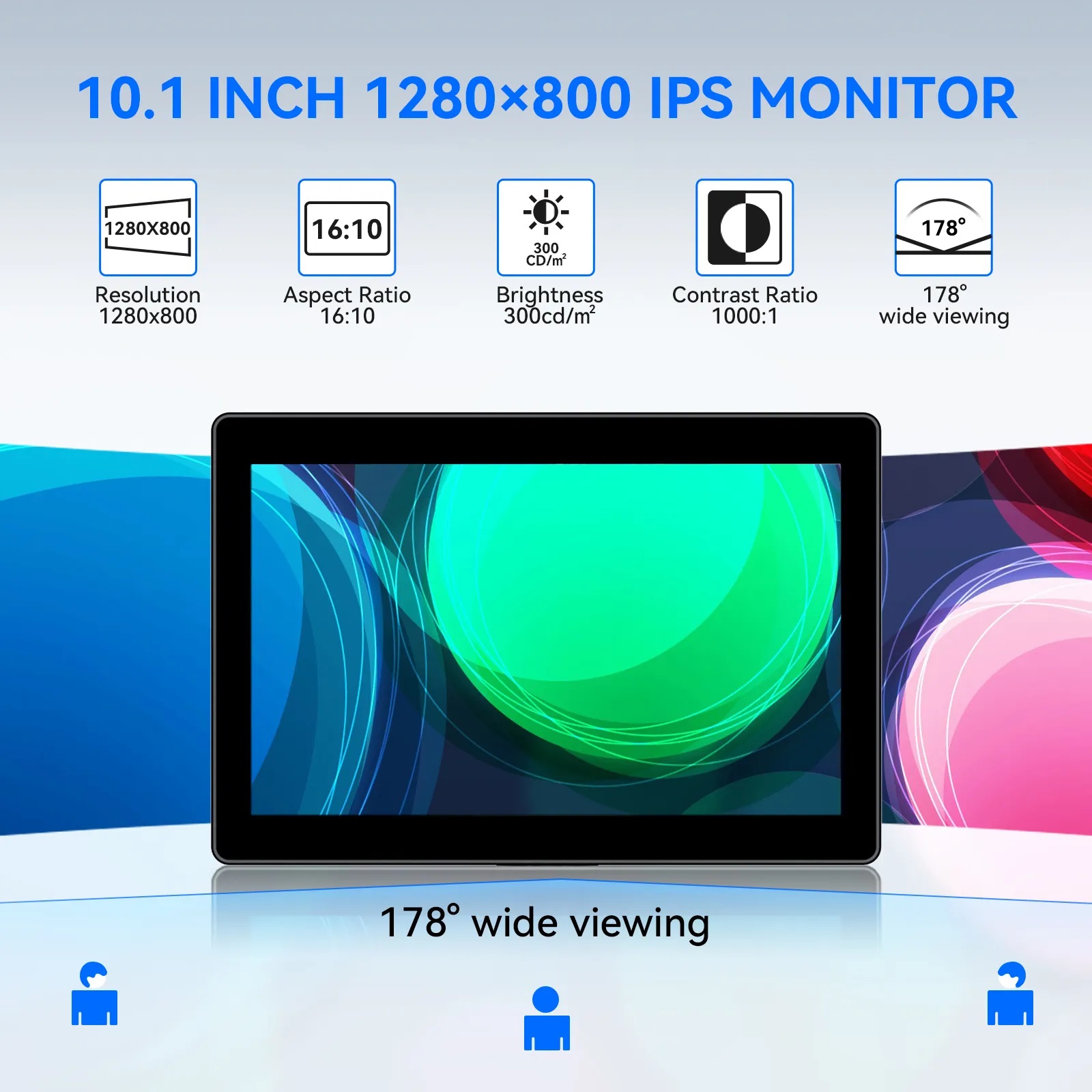 Eyoyo Small Touchscreen Monitor 10 inch 1080*800 HDMI VGA AV Touch ...