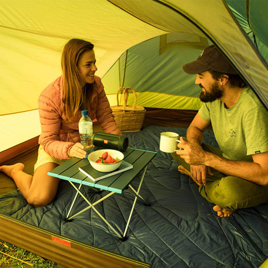 BWE* Foldable Camping Table Light Weight Aluminum Folding Tables Egg ...