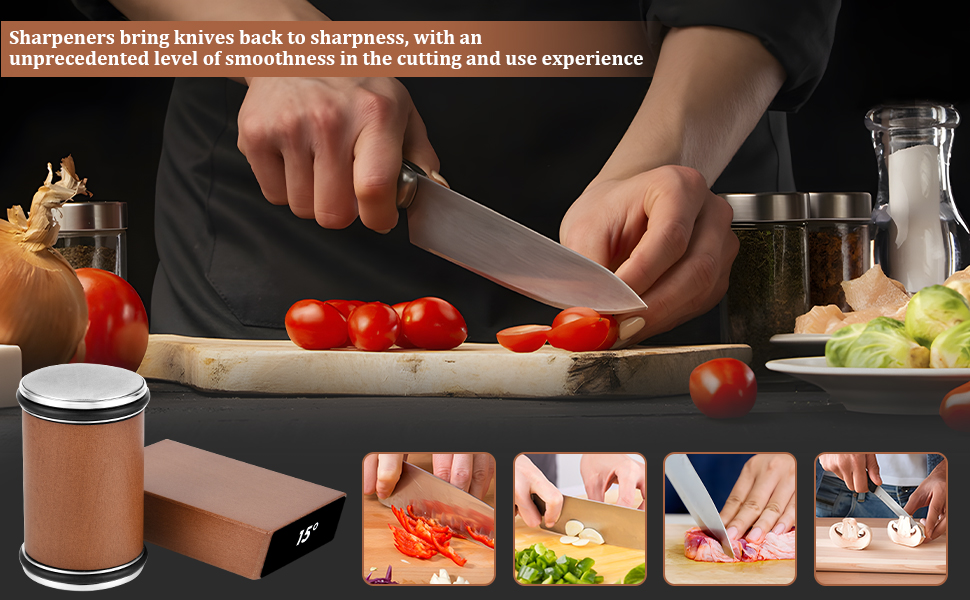 Rolling Knife Sharpener Kit for Straight Edge, Roller Knife Sharpening ...
