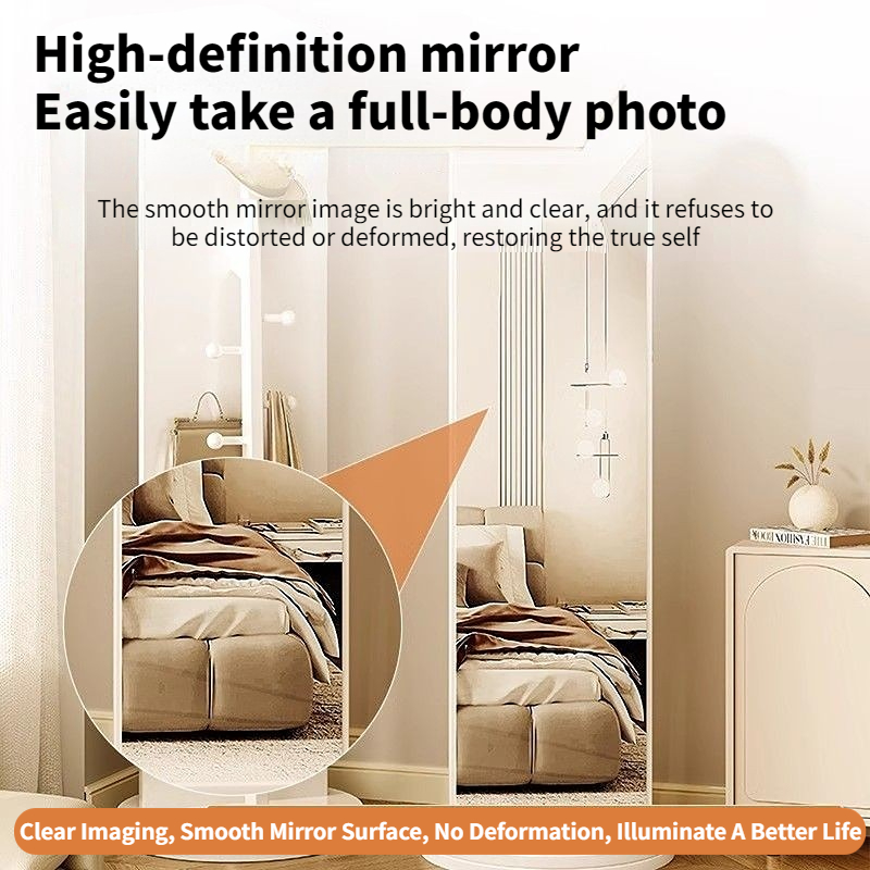 【ACC】Cermin Panjang 360 Swivel Mirror Stand Mirror Full Body Mirror ...