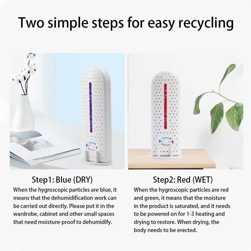 Mini Dehumidifier With Reusable Usb Charging Port For Ultra-Low Energy ...