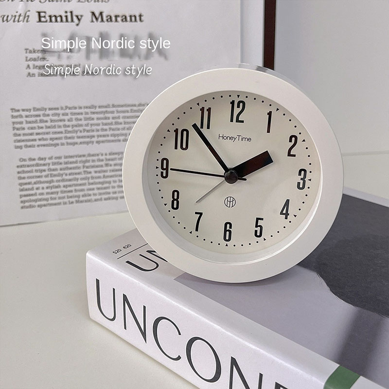 Compact Bedroom Alarm Clock – Silent Night Light Bedside Digital Clock ...