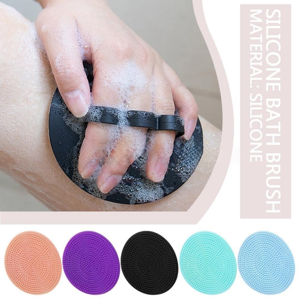 Silicone Body Scrubber Soft Bristles Skin Exfoliator Scrub Bath Brush ...