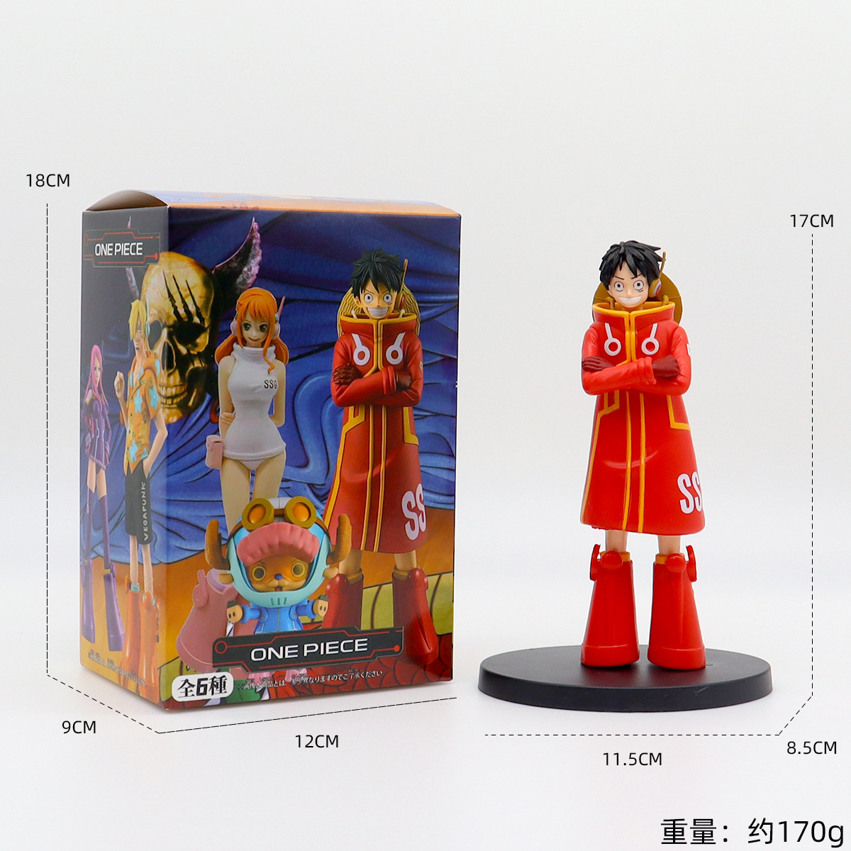 1Pcs 10-18cm Anime One Piece Figure Egghead Island Luffy Tony Tony ...