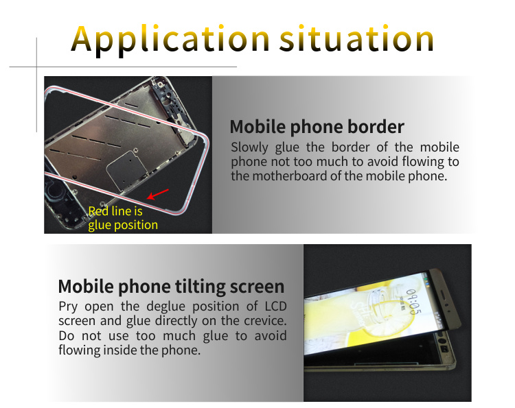 Black Super Glue Multi Purpose Adhesive For Mobile Phone Laptop Tablet ...
