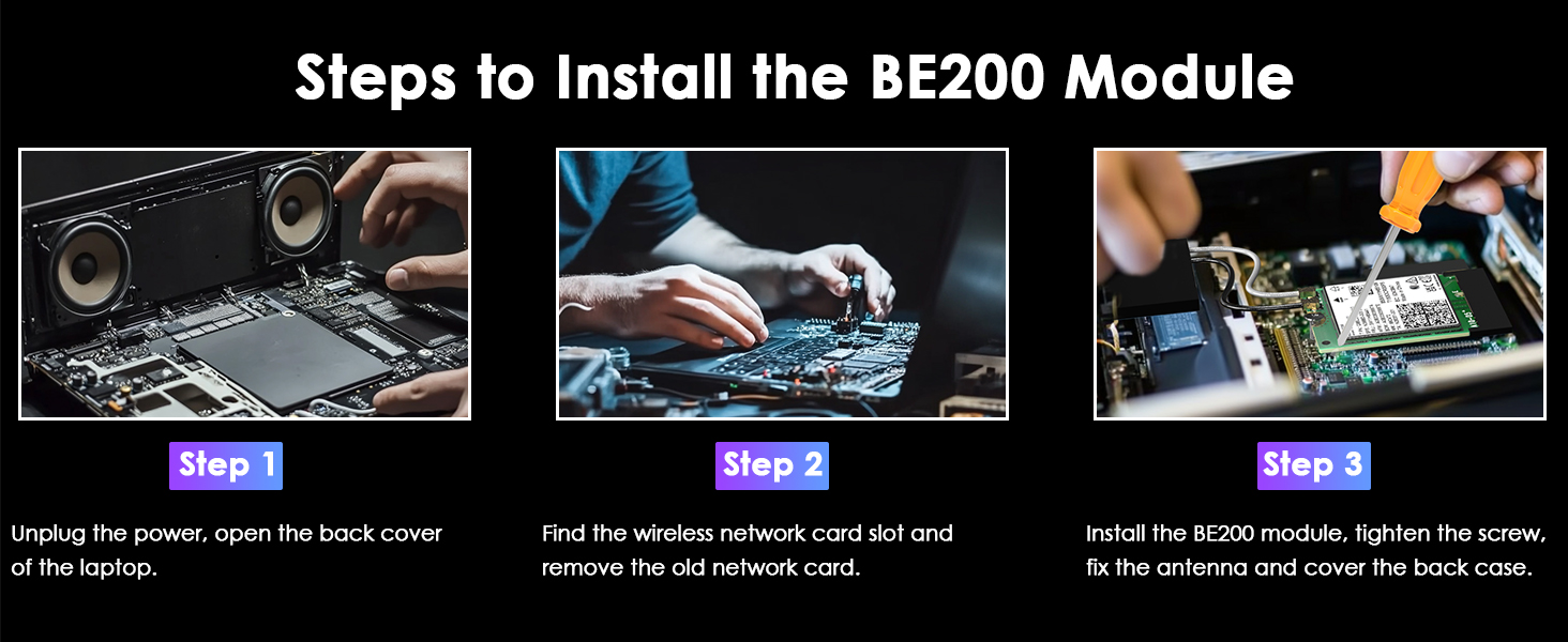 WAVLINK WiFi 7 Wireless Card, 8774Mbps Tri-Band BE200 M.2 NGFF Network ...