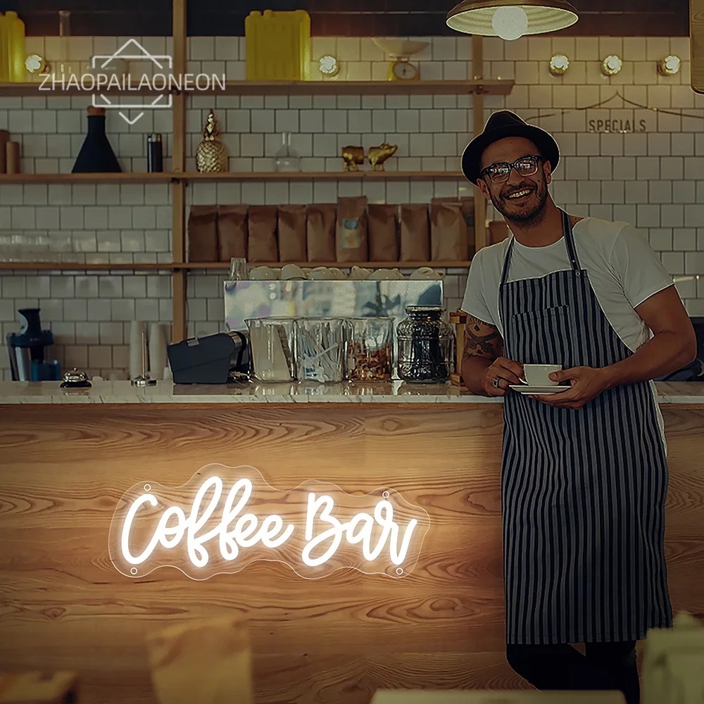 Coffee Neon Led Sign Cafe Bar Neon lights Wall Art Decoration Coffee ...