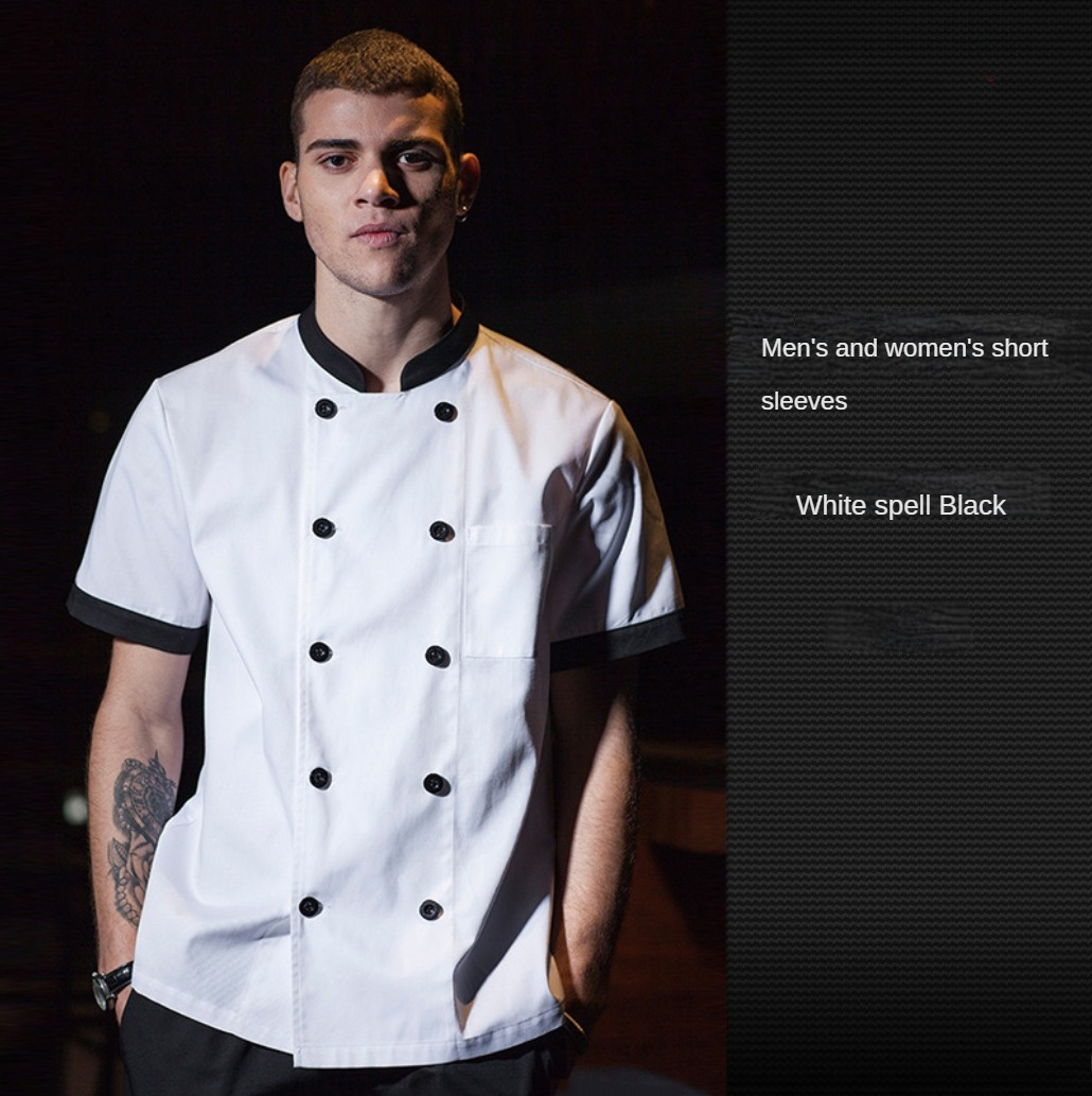 Ready Stock Custom uniform chef uniform short sleeves for women ...