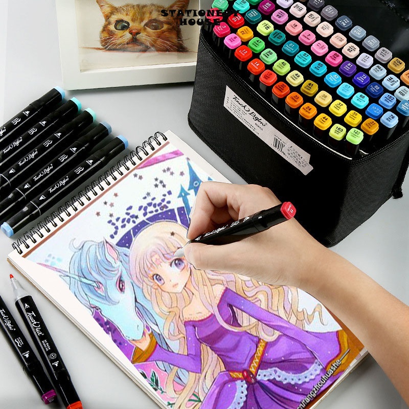 168 color painting pen art set, touch pen painting painting set, using ...