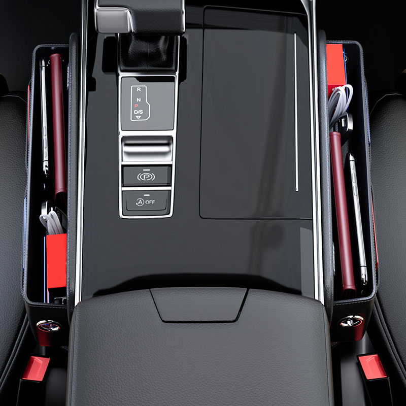 Toyota Car crevice center console leather storage box with multiple ...