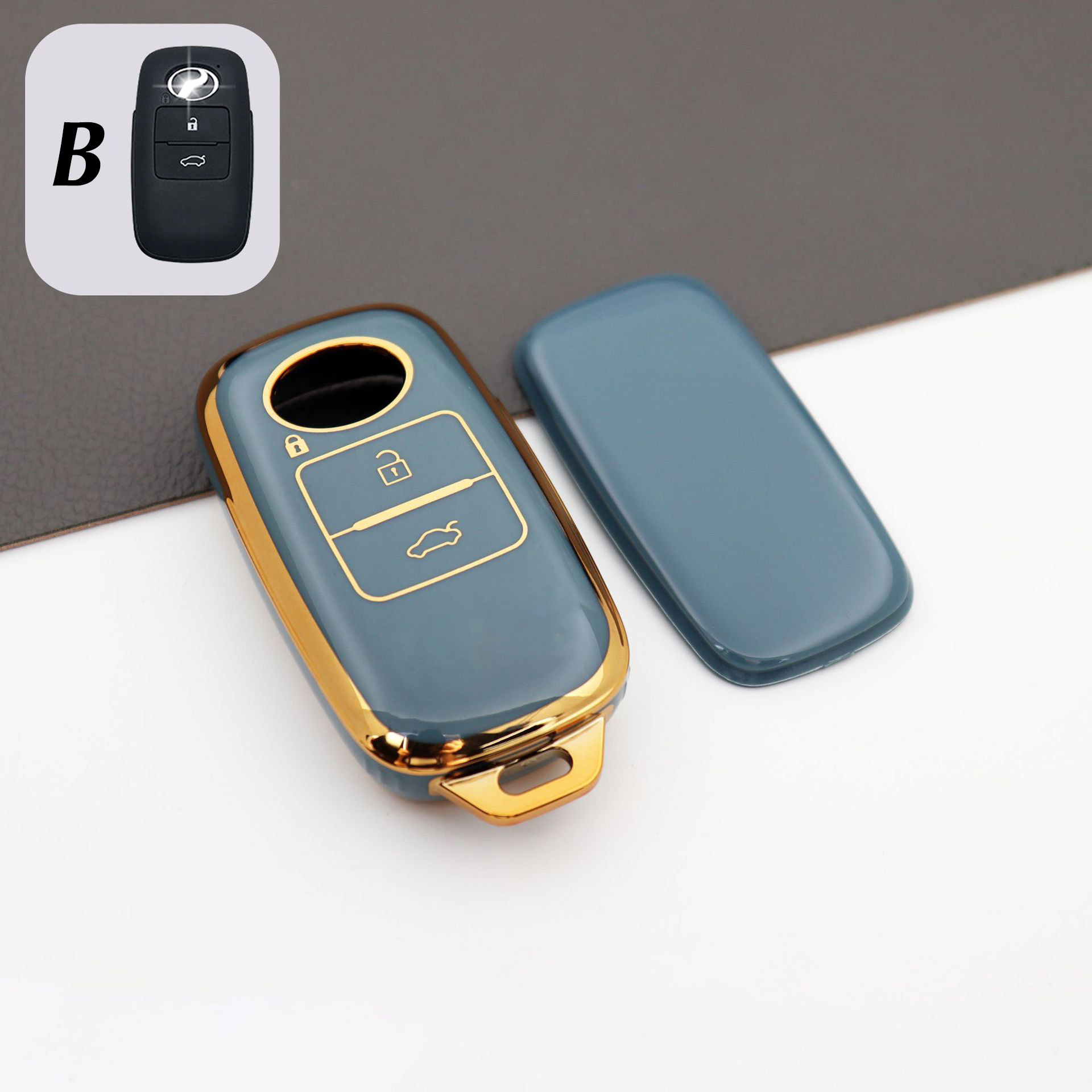 Perodua key cover Perodua Axia Alza Veloz Ativa Myvi car key shell ...