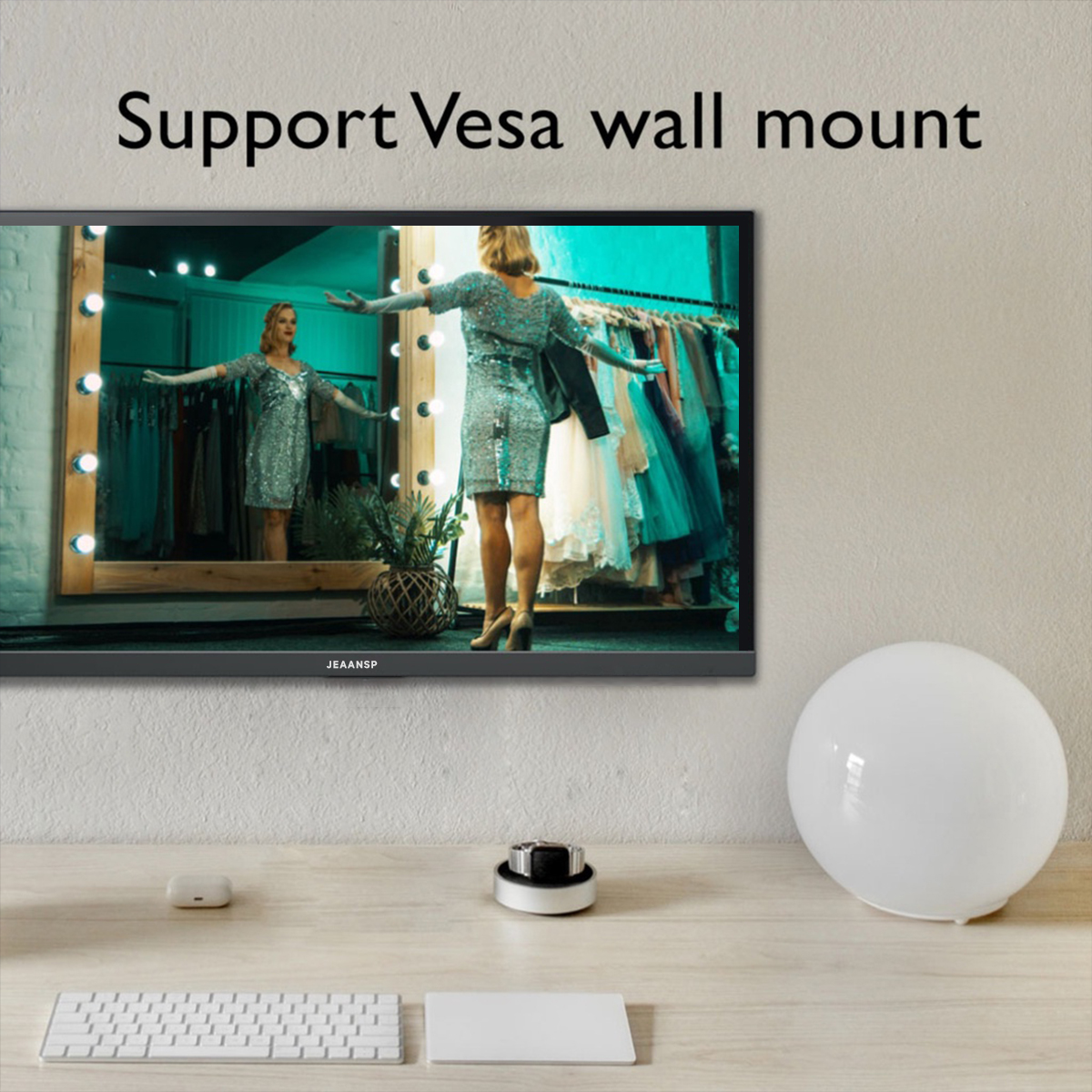 JEAANSP Monitor 22 inch computer Monitor 1080P Full HD monitor 75hz LED ...