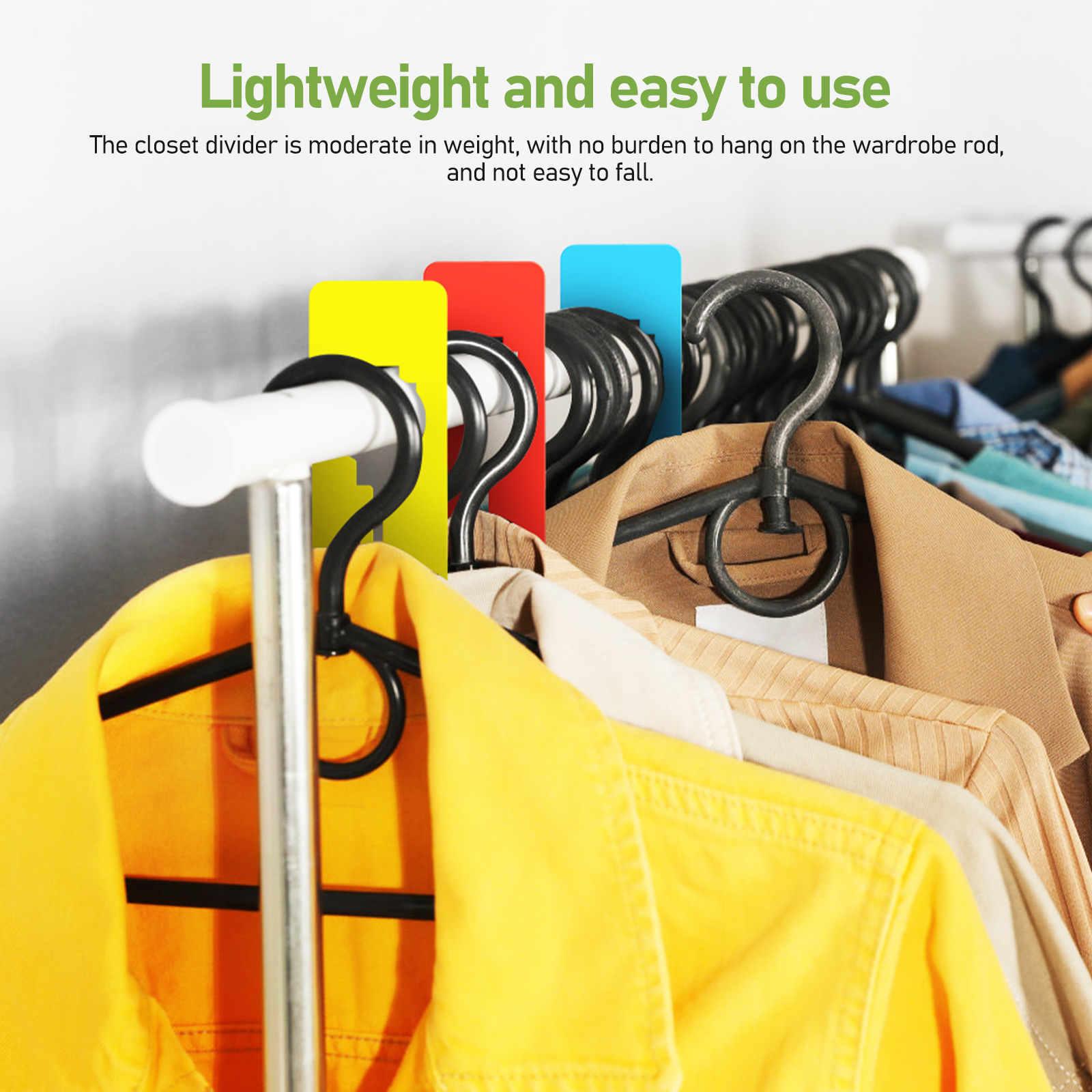 [Ready Stock] Divider 30 Pcs Clothing Rack Size Separator Closet ...