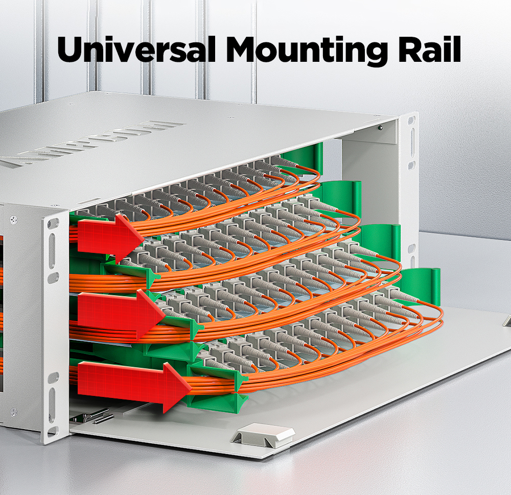 AMPCOM Pull-out Slide Splice Tray for FIber Optic ODF Enclosure Full ...