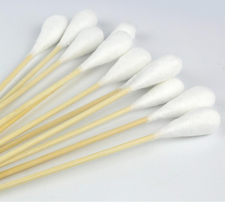 【现货】Big Head Long Cotton Swabs Super Long Sterilized Bamboo Kapok Swabs ...