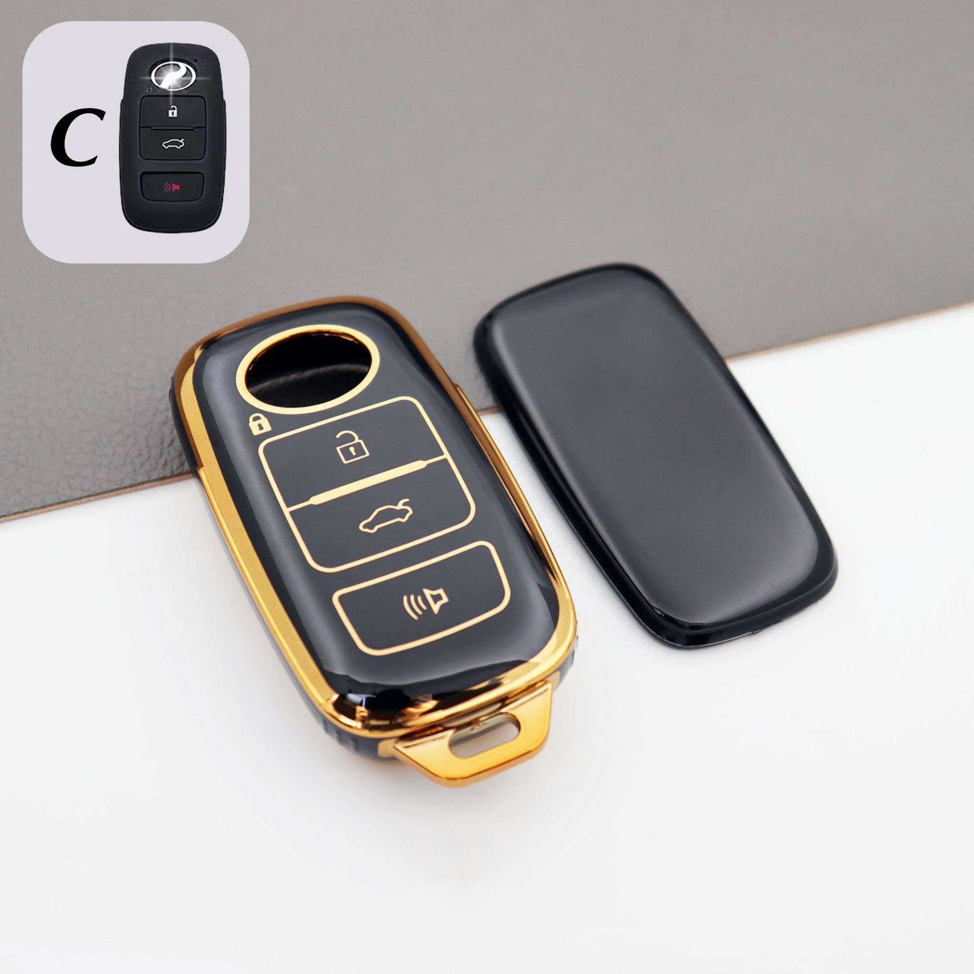Perodua key cover Perodua Axia Alza Veloz Ativa Myvi car key shell ...