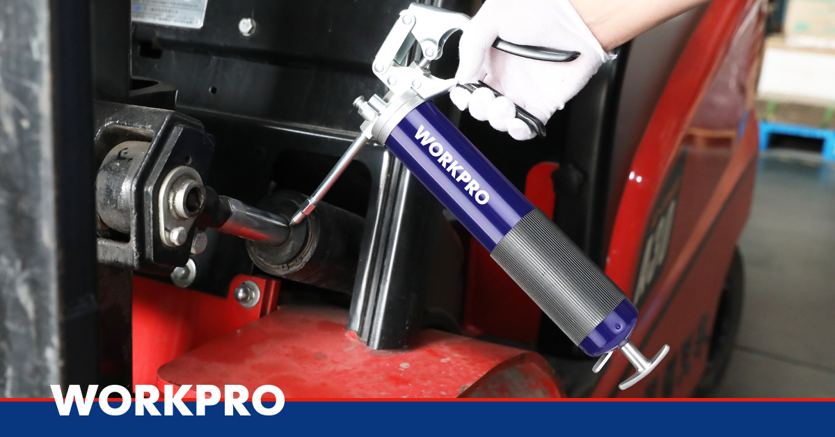 WORKPRO Grease Gun Kit 6000PSI Heavy Duty Grease Gun with 18inch ...