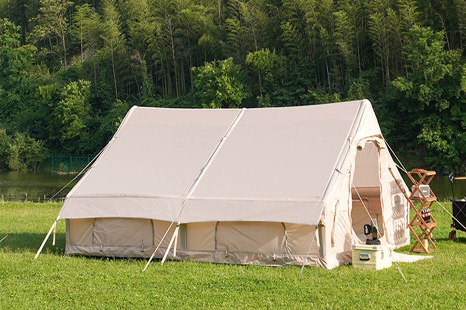 Air Inflatable Polyester Tent Outdoor Camping Large Area Air Pump ...