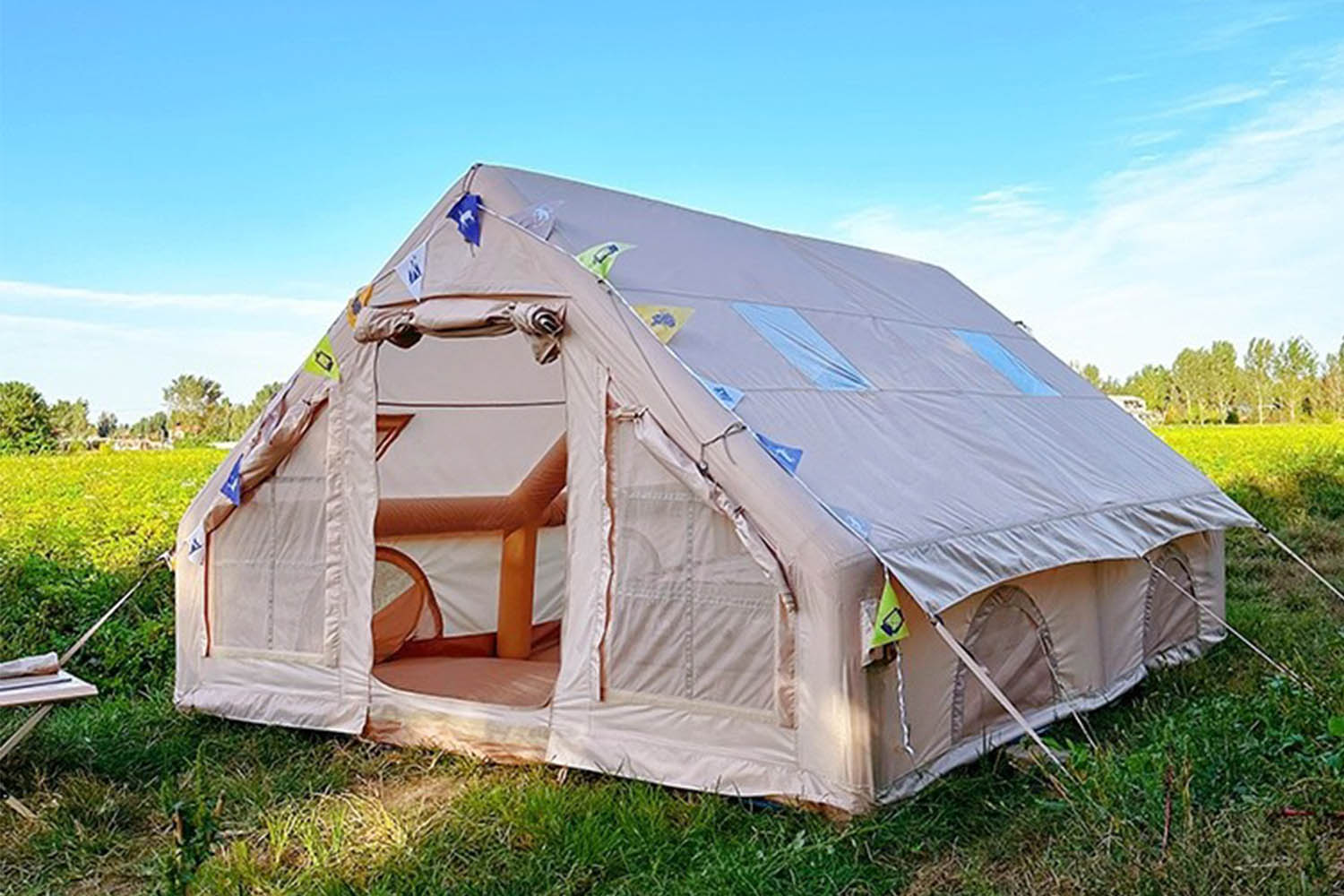 Air Inflatable Polyester Tent Outdoor Camping Large Area Air Pump ...