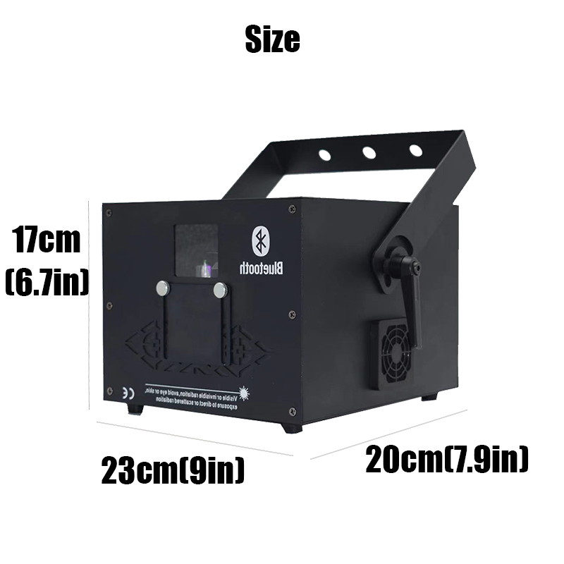 3W RGB Lazer Lampu DMX512 Line Projector Scanner Pro Stage Light For ...