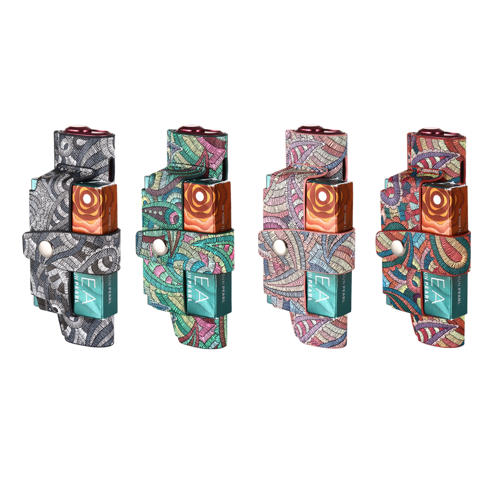 Portable Storage Case For IQOS ILUMA ONE Pouch Holder 2 IN 1 Leather ...