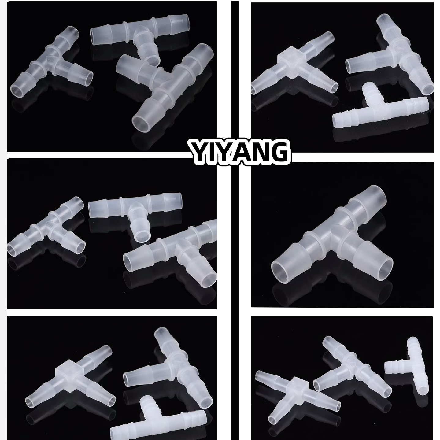 Equal diameter tee T-shaped variable diameter connector plastic ...