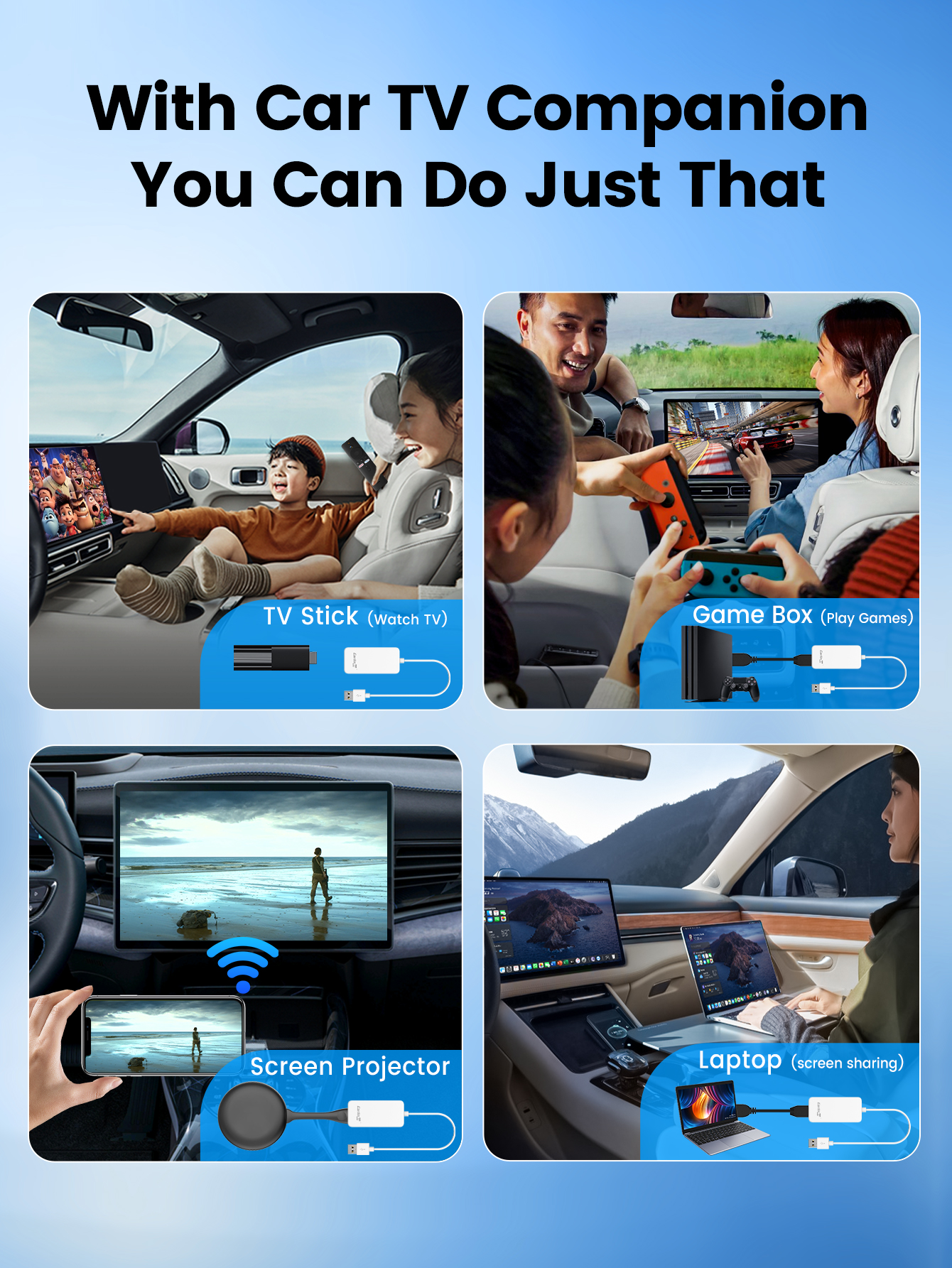 New CarlinKit CarPlay to HDMI Devices Adapter Convert 4K HD Video ...