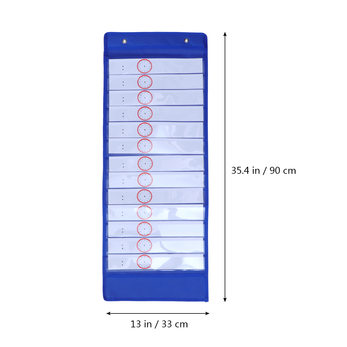 [Ready Stock] 14 -Grids Transparent Timetable Scheduling Pocket Chart ...