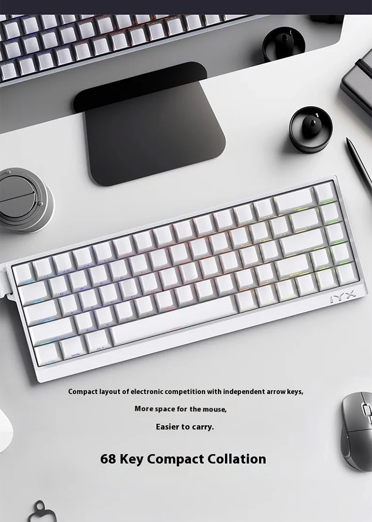 （NEW Switch!!）LYX MU68 Pro Gaming Office Magnetic Keyboard, 8K ...