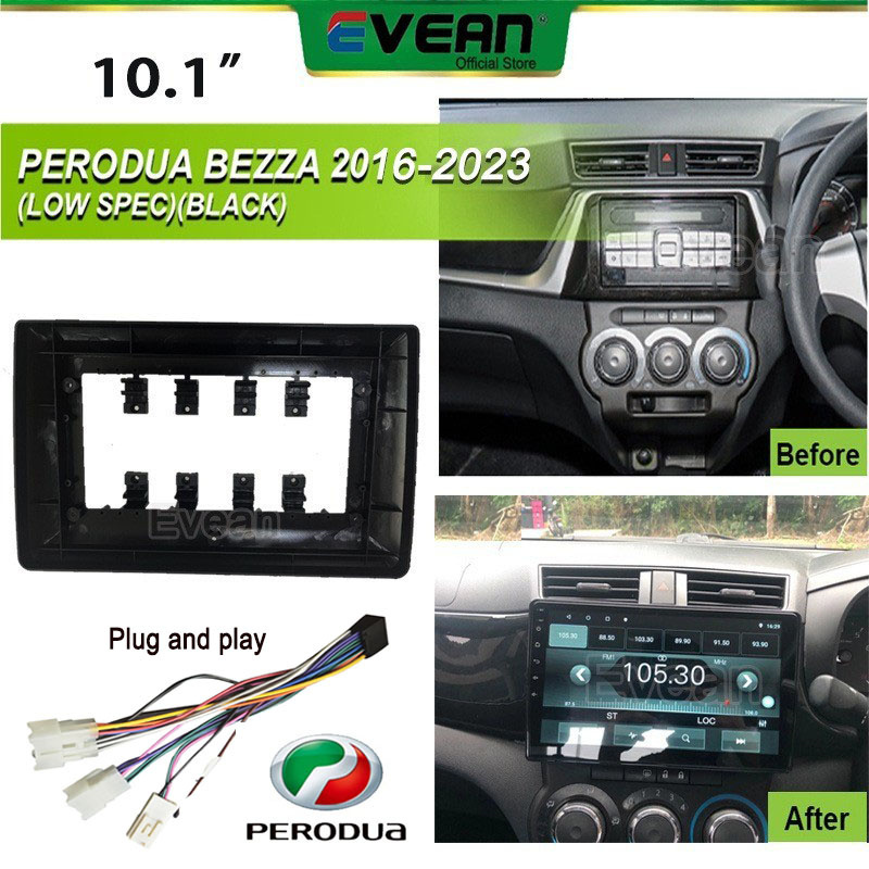 Evean Perodua Bezza (Small) 2016-2023 10" inch Car Android Player Radio ...