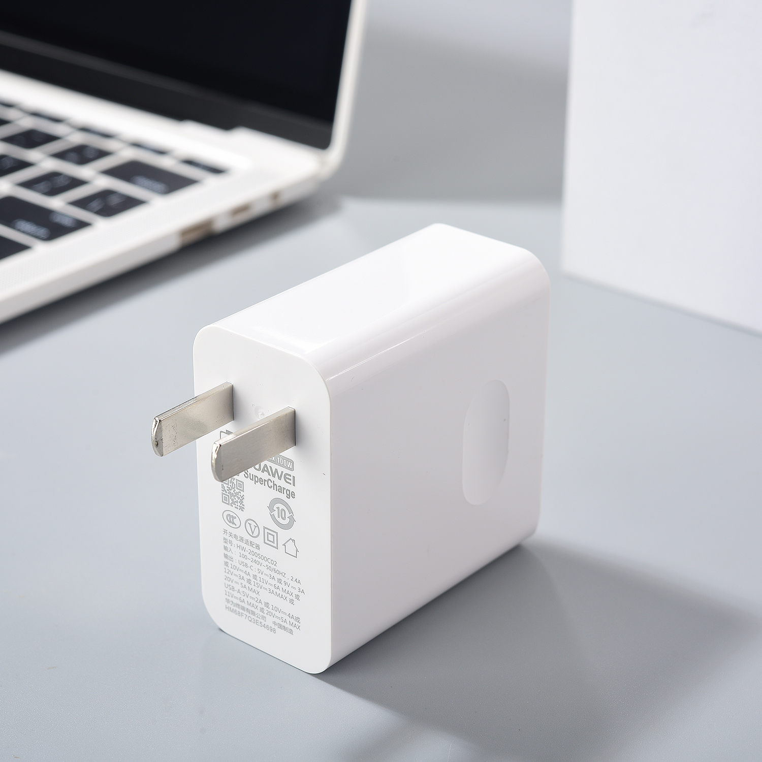 Original HUAWEI 100W USB Type C Dual PortS Super Fast Charger Adapter ...