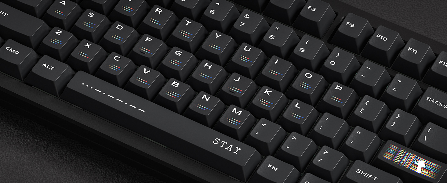 WOMIER 134 Keys Starlight Dye Sub Keycaps Cherry Profile Custom ...