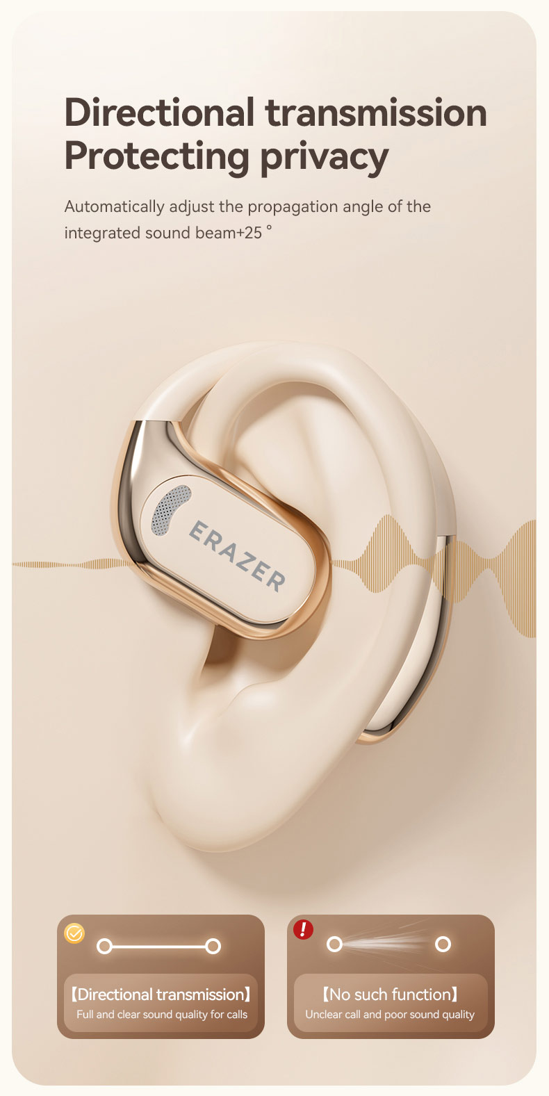 Lenovo Erazer XF20 Bluetooth Earphone OWS Open Ear Earphone Bluetooth 5 ...