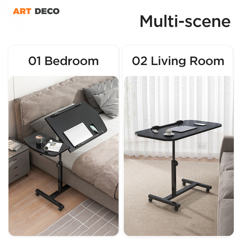 Nursing Table Adjustable Patient Elderly Hospital Bed Table Mobile ...