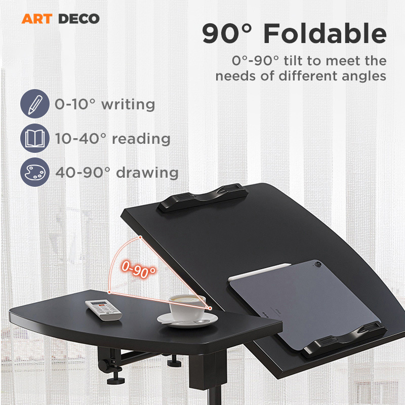 Nursing Table Adjustable Patient Elderly Hospital Bed Table Mobile ...