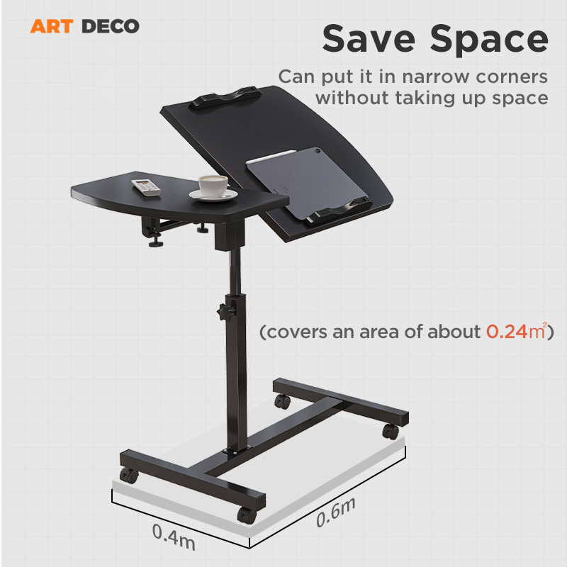 Nursing Table Adjustable Patient Elderly Hospital Bed Table Mobile ...