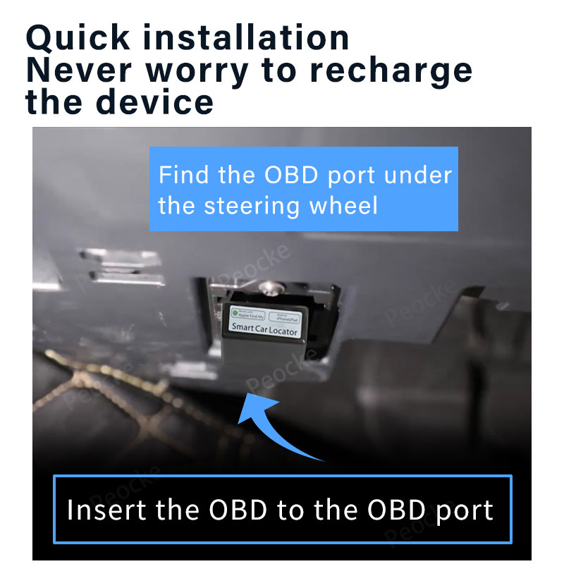 Mini OBD Tracker for Car OBD2 GPS Locator With Find My APP for Apple ...
