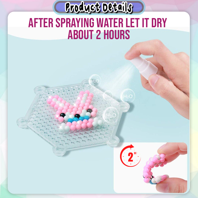【Ready Stock】24color 4800pcs DIY Water Magic Sticky Beads Spray Water ...