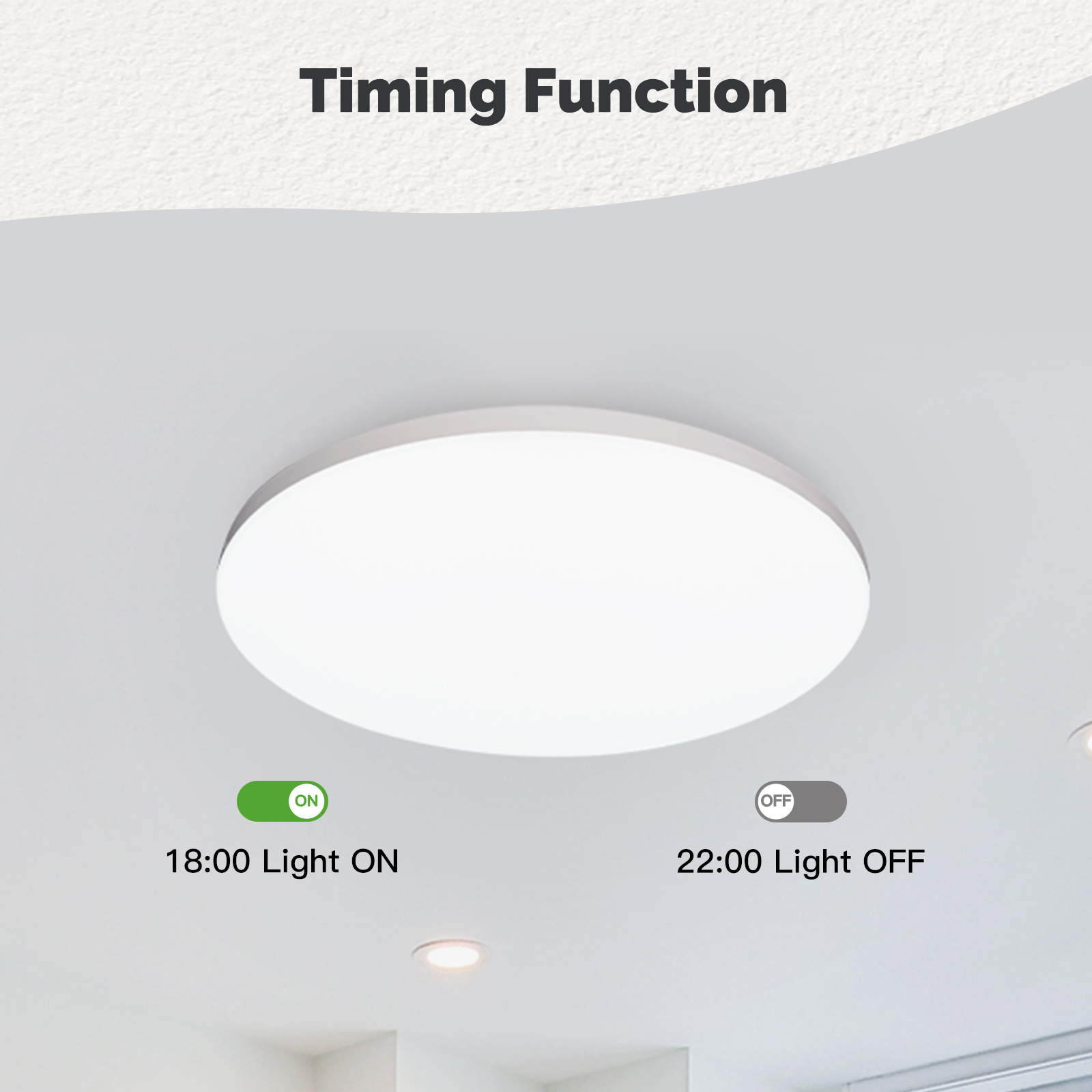 Tuya 24W WiFi Ceiling Light Smart Lamp Bluetooth With Beacon Remote ...