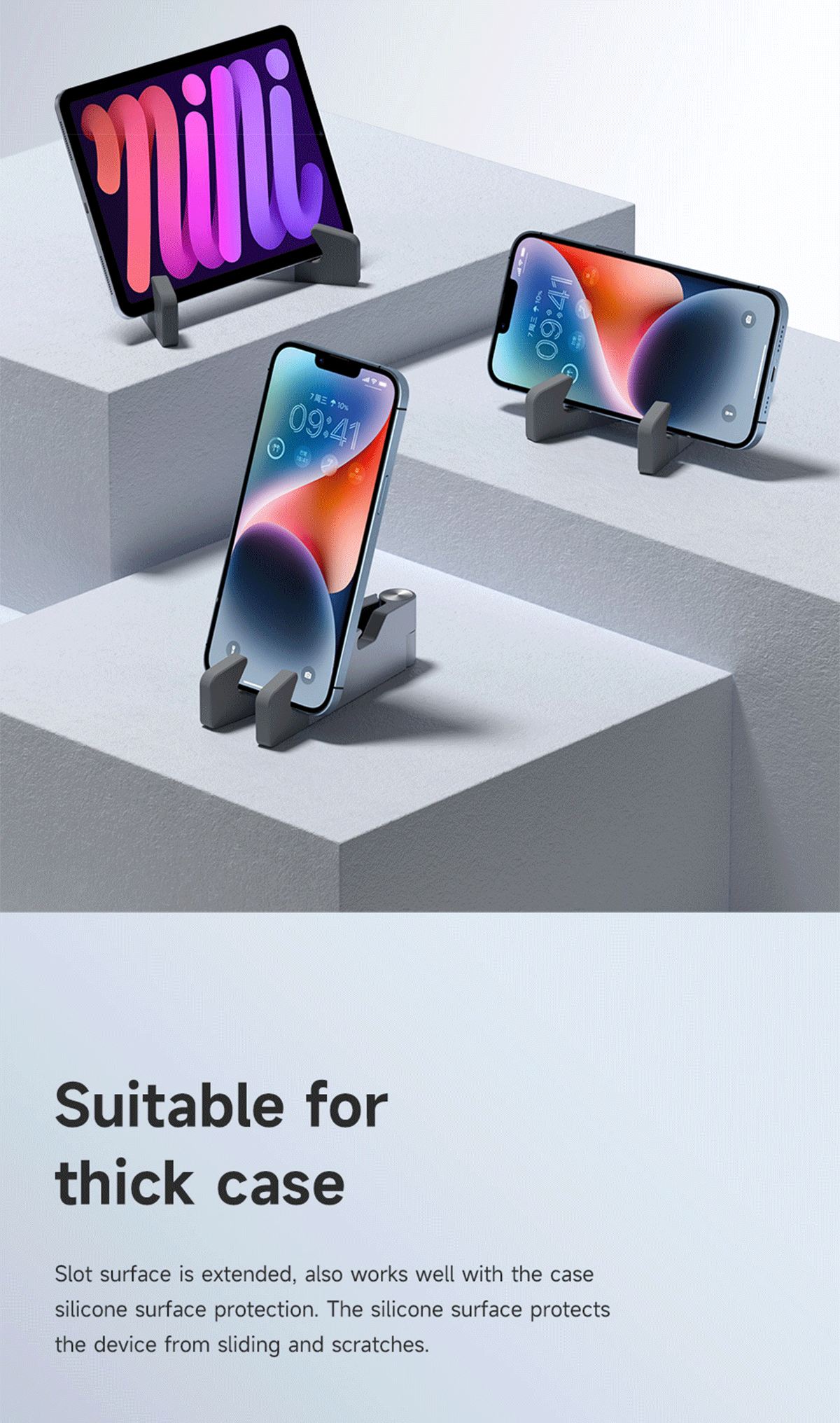 Hagibis Multifunction Cell Phone Stand Adjustable Foldable Desktop ...