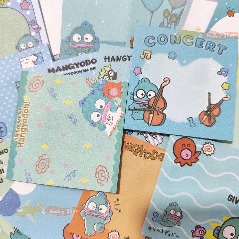 320pages Sanrio Hangyodon Memo Pad Sticker Cartoon Ugly Fish Sticky ...