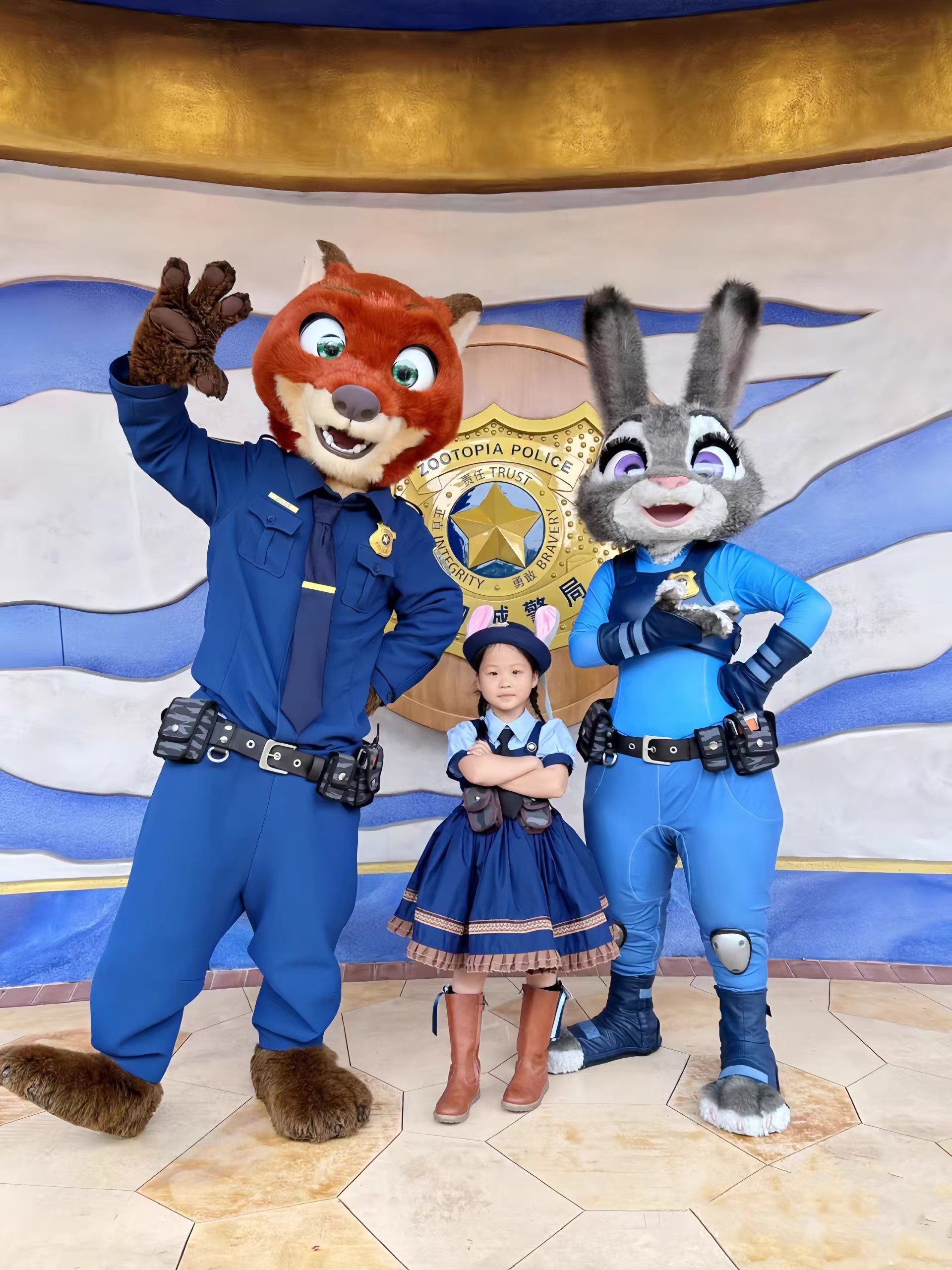 Zootopia Lolita Girl Princess Dress Summer Officer Judy Halloween ...
