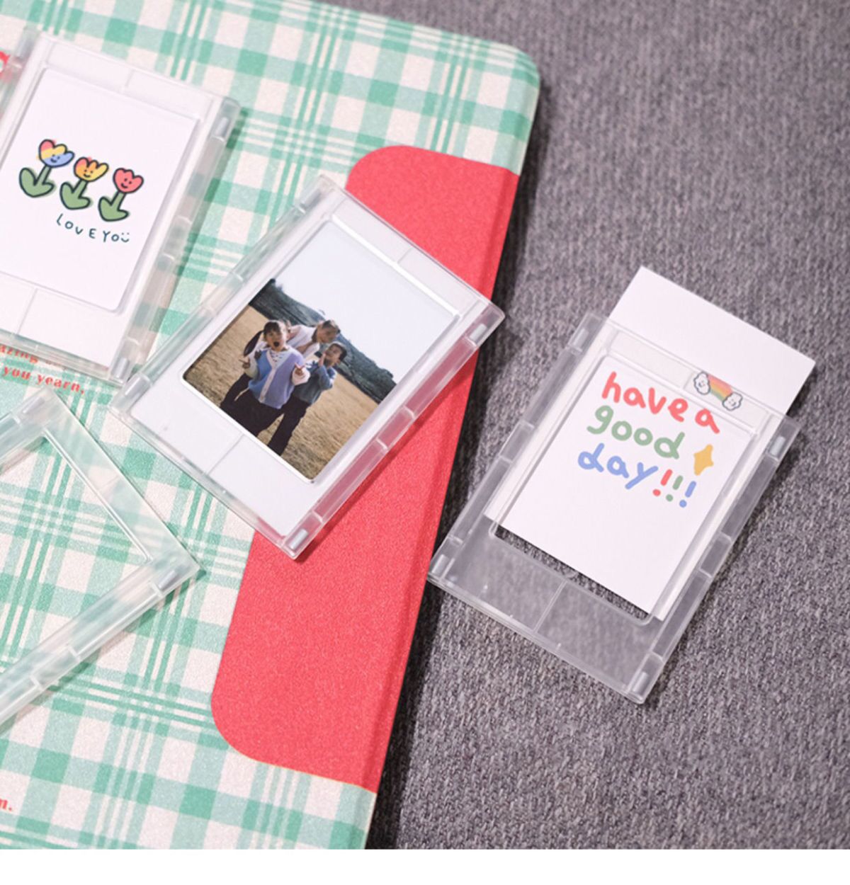 3inch Magnetic Photo Frame Mini Photocard Instax Holder Fridge Deco ...