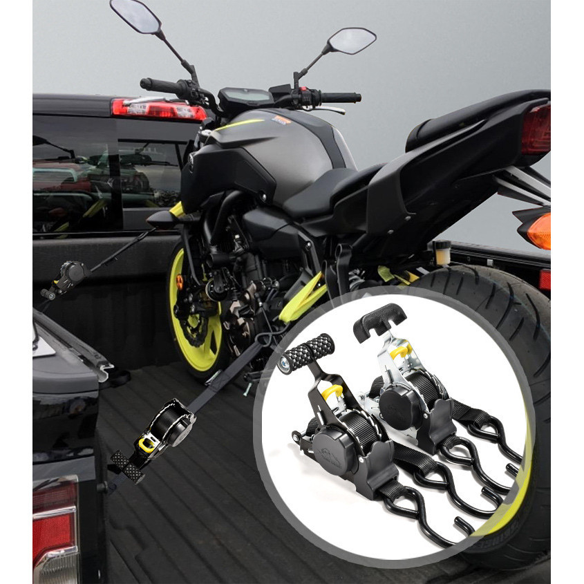 【SuSu Mall】Motorcycle Strap Auto Ratchet Strap Towing Strap Motorcycle ...