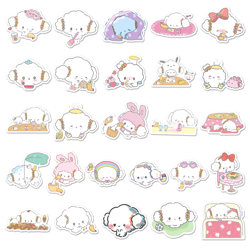 51pcs Kawaii Sanrio Cogimyun Stickers Cute Anime Graffiti Sticker DIY ...