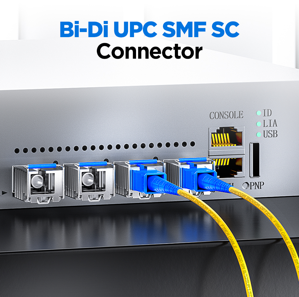 AMPCOM SC SFP BIDI WDM 1.25G 1310/1550nm 1000Base-BX Fiber Optic ...