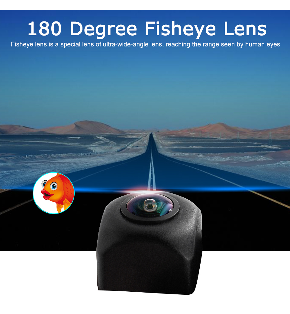 HD 1080P Car Universal Rear View Camera Visual Wide Angle Car Reverse ...