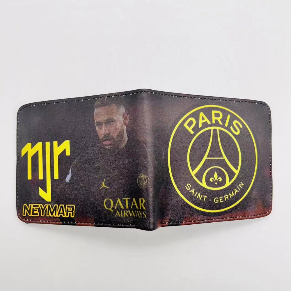 Full Color Printing Short Fold Wallet World Football players Team Coin ...