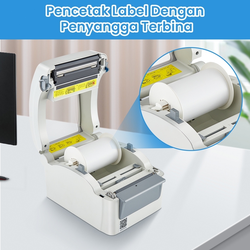 A6 Thermal printer air Waybill Barcode Shipping Label bluetooth usb ...