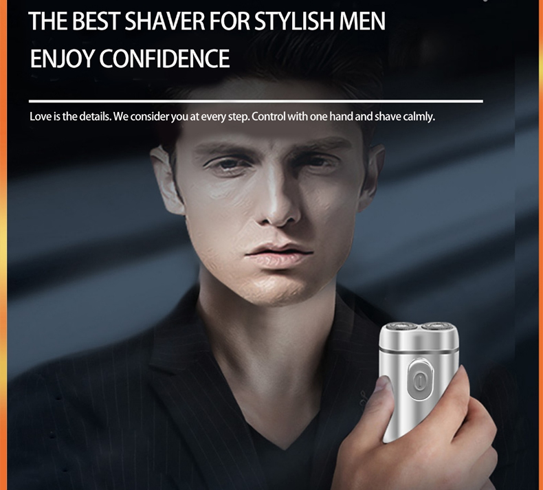Mini digital shaver, men's electric intelligent portable travel shaver ...